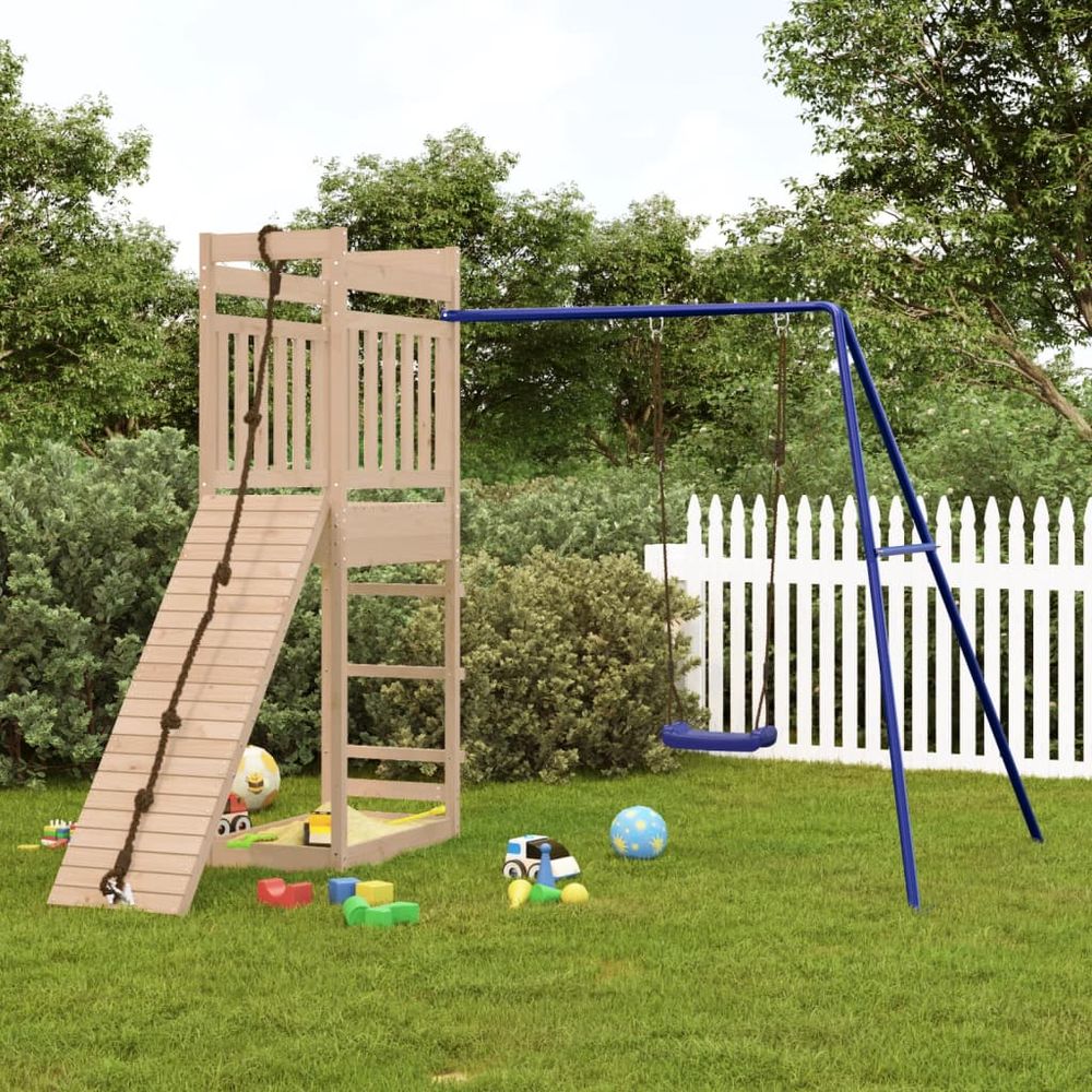 Outdoor Playset Solid Wood Pine | anydaydirect