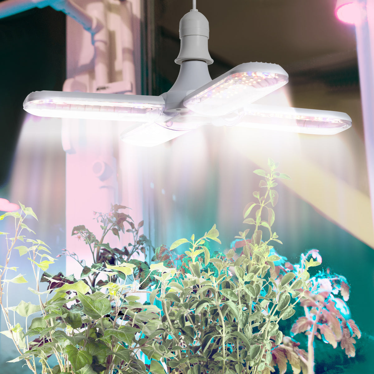 Outsunny LED Grow Light, Full Spectrum Foldable 20W Plant Grow Lamp ...