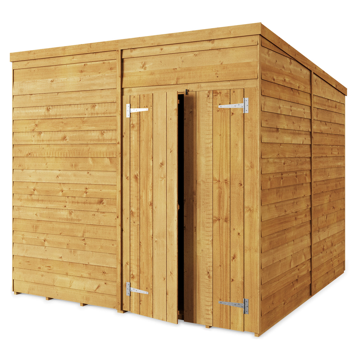 Store More Overlap Pent Shed - 8x8 Windowless | anydaydirect