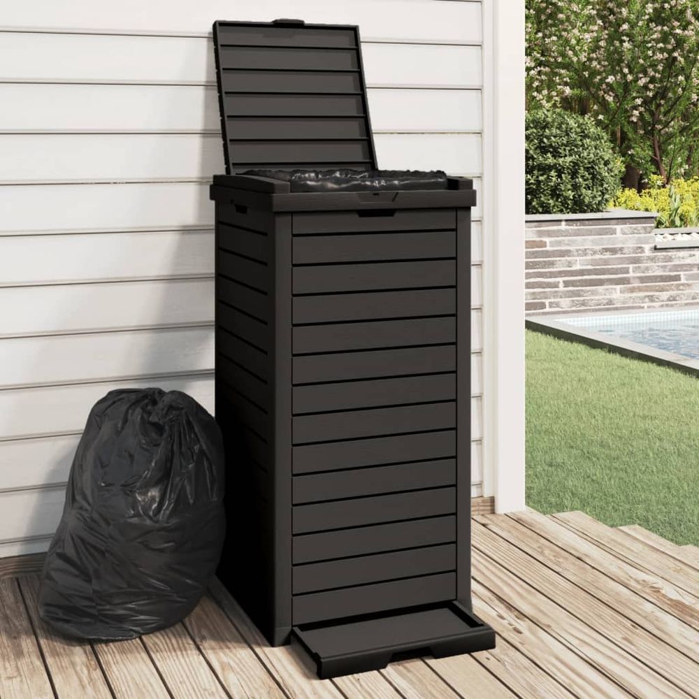 Bin Storage For Wheelie Bins Anthracite Galvanized Steel Wheelie Bin ...